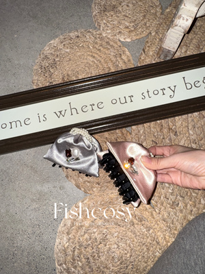 美的太超过了！韩国手工亮钻 缎面发夹抓夹 东大门2025春夏新品