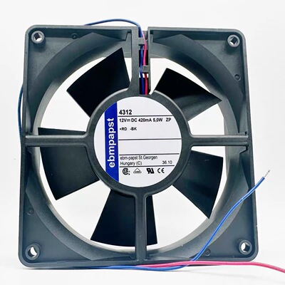 EBMPAPST 4312 12V 5.0W 12032 120*120*32 12CM电梯配件散热风扇