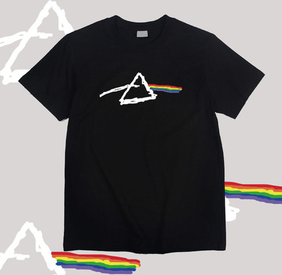 平克弗洛伊德摇滚音乐短袖t恤