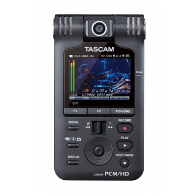 TASCAM DR-V1HD 高清摄像采访机 录音笔 V1HD录音机现货包邮
