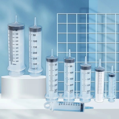 Pet Feeding Large Capacity Syringes 100ML-550ML With 1M Hos