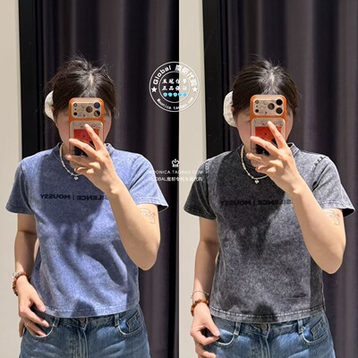 MOUSSY联名INSILENCE短袖T恤衫女