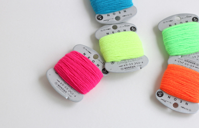 横田Demi Neon小卷线荧光Daruma日本进口装饰线刺绣线diy线材