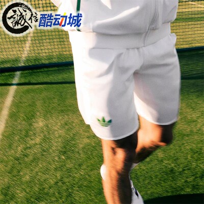 阿迪达斯三叶草速干网球运动裤