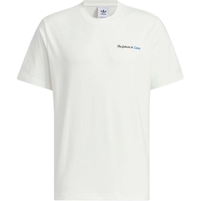 Adidas三叶草七夕节限定男女后背印花LOGO运动短袖JM7291JM7292