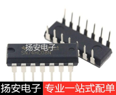 全新 74HC08N SN74HC08N DIP-14 四路2输入正与门 逻辑芯片