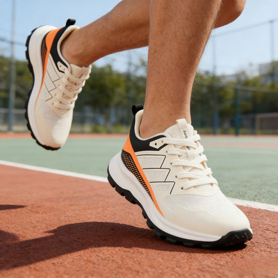 轻便透气 弹力飞织 品牌原单春夏季男士运动休闲鞋慢跑鞋R1085