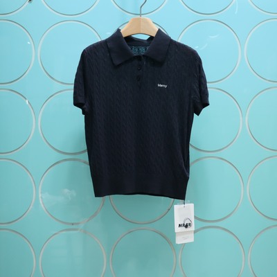 MRER莫乂义    专柜正品春季新款套头针织线衫Polo衫女R5C50378