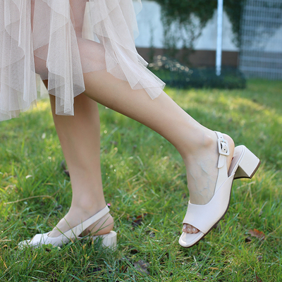 很舒适颜色很美淡雅hogl友高凉鞋