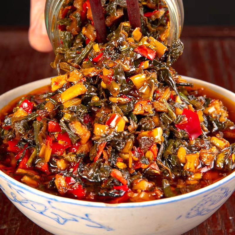 四川乡村风味 外婆菜 家常味下饭菜红油盐菜香辣酱菜小咸菜大头菜