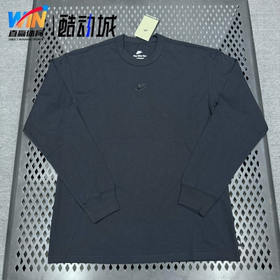 耐克/Nike 男子针织刺绣宽松运动休闲重磅长袖套头T恤 DO7391-010