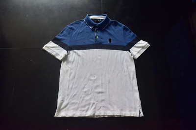 vintage古着越南产美国n记美式复古cityboy长谷川翻领T恤jac1552