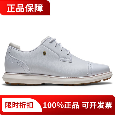 正品FOOTJOY高尔夫鞋女士球鞋无钉运动鞋FJ TRADITIONS女鞋98237