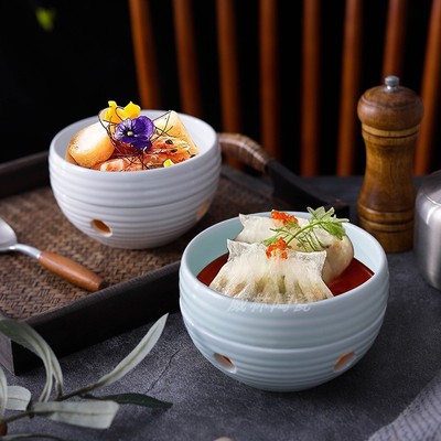 蜡烛炖盅陶瓷汤盅商用