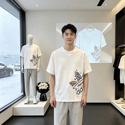 1401奥特莱斯/一折专区/ 短袖t恤男夏季圆领运动休闲小落肩打底衫