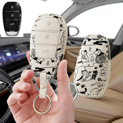 适用众泰t500汽车钥匙套7保护套t600包壳扣女coupe高级2018全新款