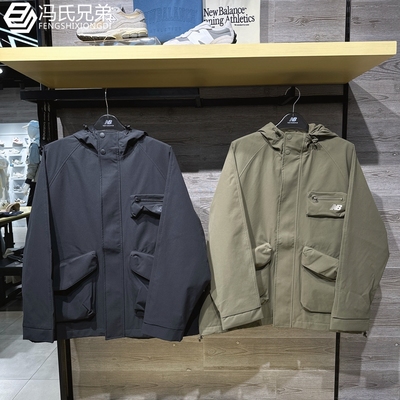 NEWBALANCE工装男连帽保暖外套