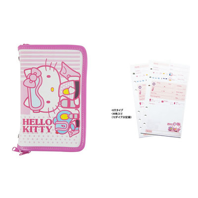 mic21三丽鸥HelloKitty凯蒂猫 潜水日志本 活页纸 日本限定 卡通