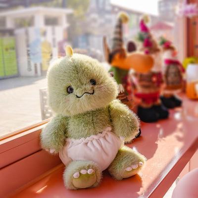 跑跑恐龙大象水獭玩偶公仔毛绒玩具睡觉抱枕儿童安抚娃娃生日礼物