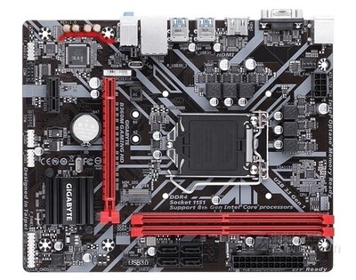 技嘉主板冲新B360M台式机cpu