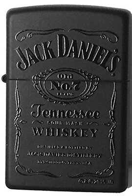 日本代购zippo煤油防风打火机正品黑色哑光Jack Daniels男士礼物