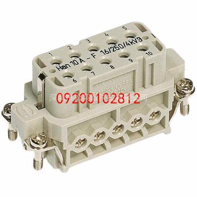 09200102812 [INSERT FEMALE 10POS+1GND SCREW]