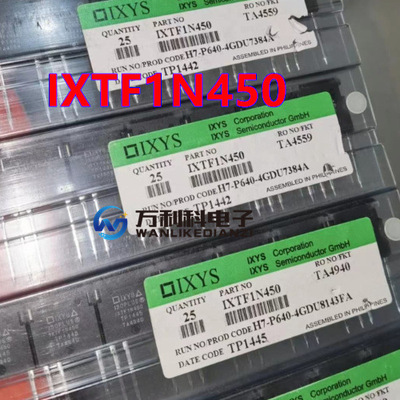 IXTF1N450  IXYS/艾赛斯 4500V 0.9A 三级管 TO3P  咨询价格