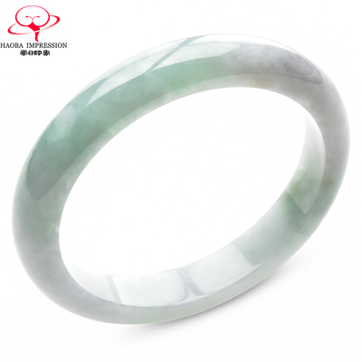 豪8印象手镯之家S525048Y270翡翠手镯圈口58.3mm天然a货缅甸玉镯