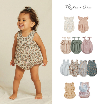 夏季新款女童吊带无袖连体衣