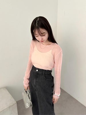 褶皱其他甜美复古褶皱打底衫