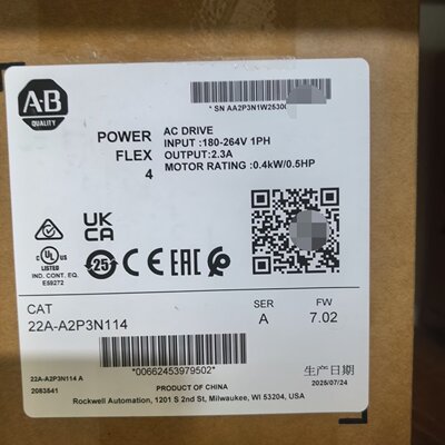 议价22A-A2P3N114变频器，全新原装，PowerFl