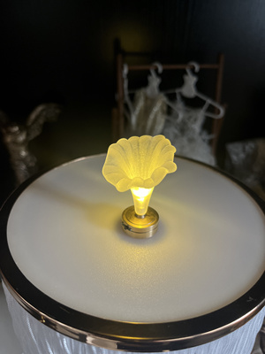 bjd娃屋ob11摆件微缩食玩花朵台灯迷你模型Blythe棉花娃场景道具