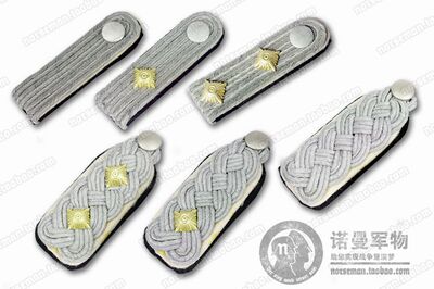 精英肩标金属丝刺绣进口诺曼军物