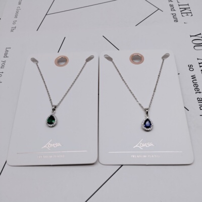 K274夸张质感时尚潮流气质名媛街拍几何黄铜锆石创意金属项链～女