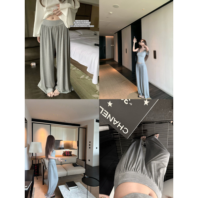 superniniyy 低电量模式&舒服又调性莫代尔懒人松垮拖地裤休闲裤