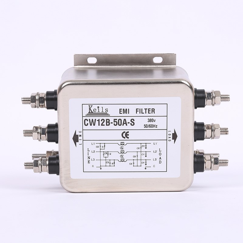 KEILS三相380V交流电源滤波器伺服变频器抗干扰CW12B-30A40A50A-S