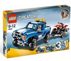 乐高LEGO创意系列 5893三合一越野车儿童智力玩具拼接收藏_虎窝淘