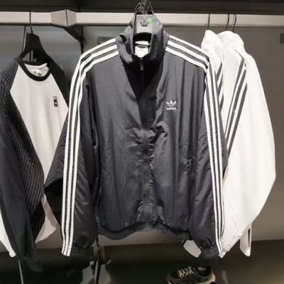正品adidas阿迪达斯男子宽松长袖运动休闲夹克外套KB2466