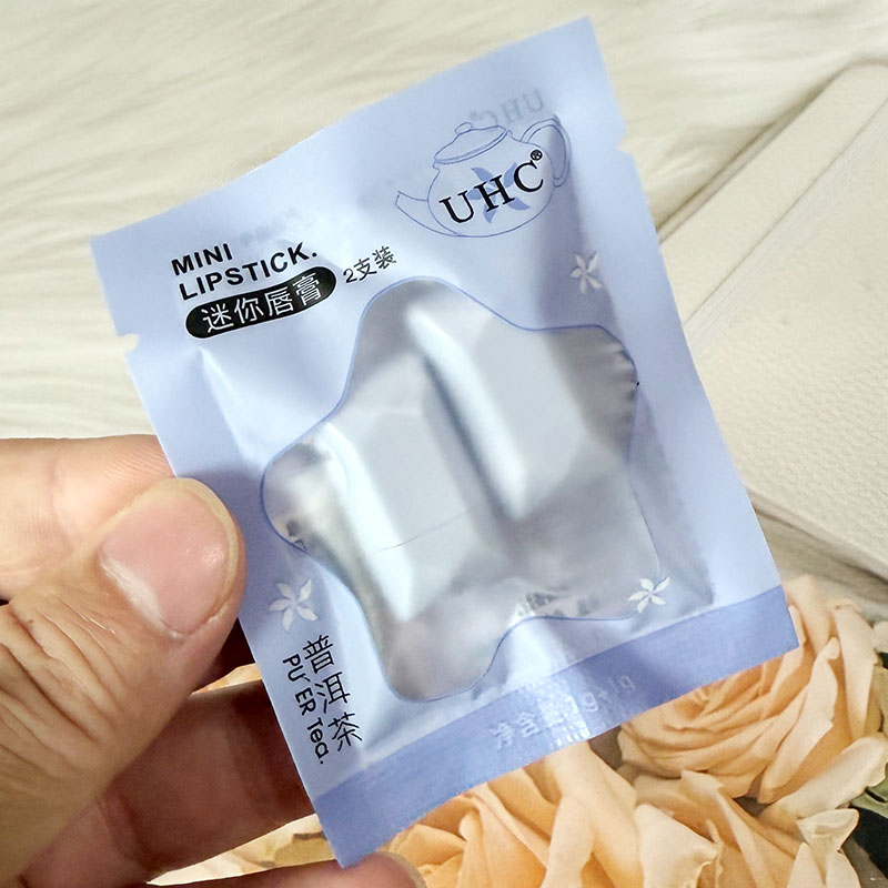 UHC清新茶香迷你唇膏 保湿滋润防干裂淡化唇纹润唇膏可爱便携袋装