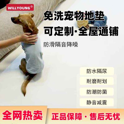 午羊宠物防滑地垫免洗防水防尿狗狗防滑隔音垫睡垫宠物用垫子