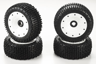 贝拓DTT BWS-5B封闭式边框赛道型小钉轮胎总成整车份69034Losi5T