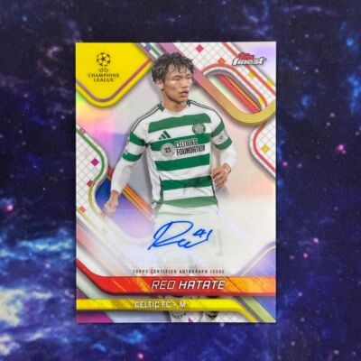 旗手怜央 TOPPS 2024-25 Finest 欧冠球星卡 签字签名卡 凯尔特人