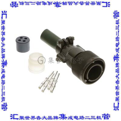 CA3106E18-10P-B-F80 连接器接插件CONN PLUG W/PINS 4POS