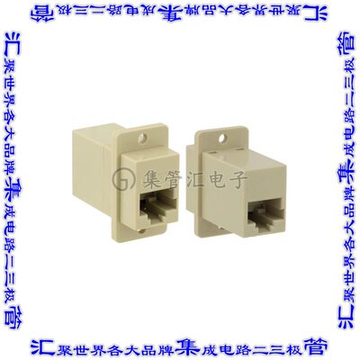 ECF5048SK-IV 连接器接插件CPLR PNL MNT 8X8K STRAIGHT IVY