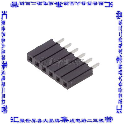 929850-01-06-10 连接器接插件CONN RCPT 6POS 0.1 GOLD PCB