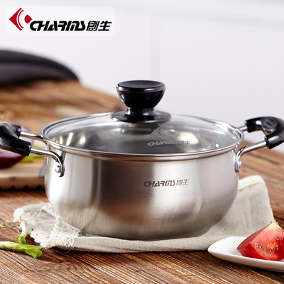 创生304不锈钢不锈钢锅通用汤锅