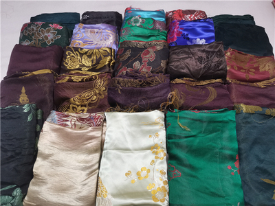 七八十年代中国风真丝软缎老缎