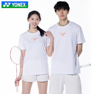 YONEX尤尼克斯羽毛球服yy男女网球运动训练比赛短袖T恤115145TCR