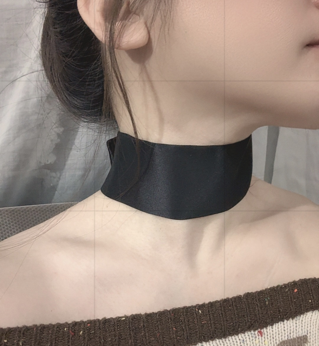 原创设计哥特暗黑项链女小众设计感高级轻奢气质百搭特宽锁骨链