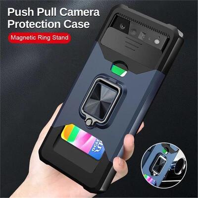 适用于谷歌pixel8pro保护套Google Pixel6/7/8pro 6A 7A Case Card Case Len Protect Cover护镜手机壳
